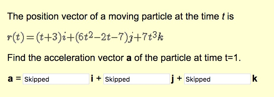 Solved The position vector of a moving particle at the time | Chegg.com