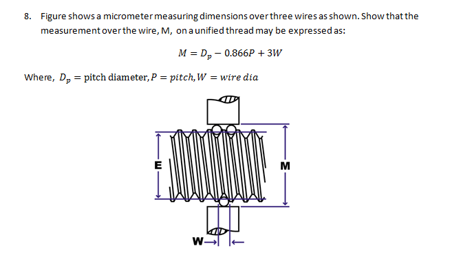 Solved Figure show a micrometer measuring dimensions over | Chegg.com