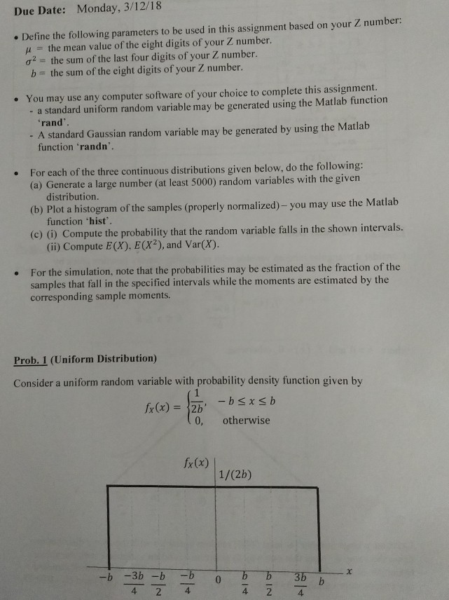 Solved Due Date: Monday, 3/12/18 . Define the following | Chegg.com