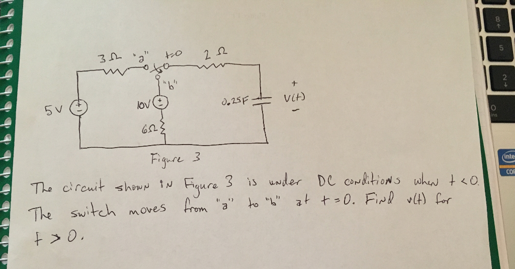 Solved The circuit shown in Figure 3 in under DC condtions | Chegg.com