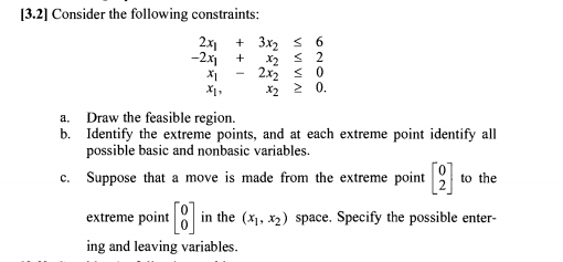 Solved 13.21 Consider the following constraints 2x 3x2 s 6 | Chegg.com