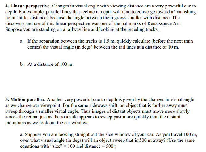 Solved Visual angle refers to the angle that is formed by an | Chegg.com