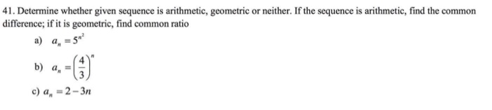 Solved Determine whether given sequence is arithmetic, | Chegg.com