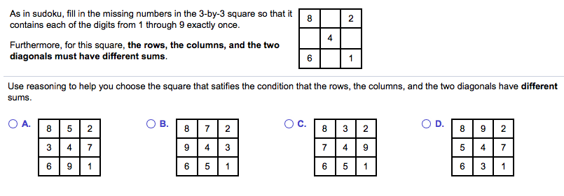 Solved As in sudoku, fill in the missing numbers in the | Chegg.com
