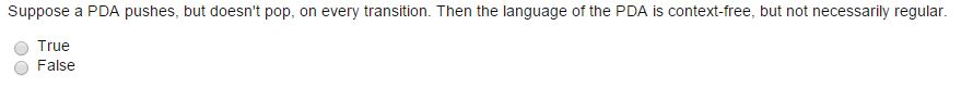 Solved a PDA pops, but doesn't push, on every transition. | Chegg.com