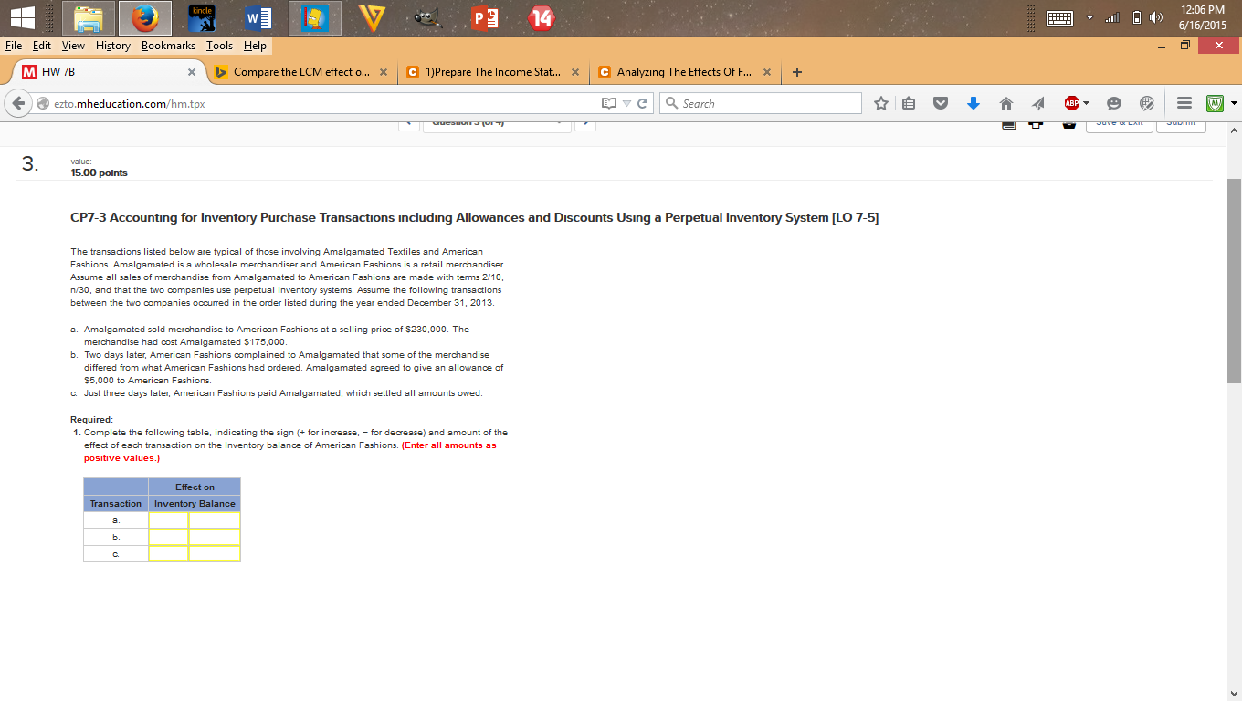 Solved File Edit View History Bookmarks Iools Help M Hwy 7B | Chegg.com