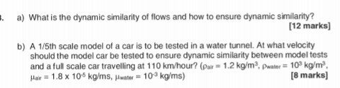 Solved What is the dynamic similarity of flows and how to | Chegg.com