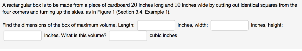 Solved A rectangular box is to be made from a piece of | Chegg.com