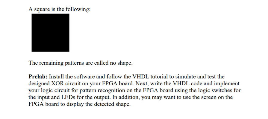 Solved Purpose: The purpose of this lab is to design a logic | Chegg.com
