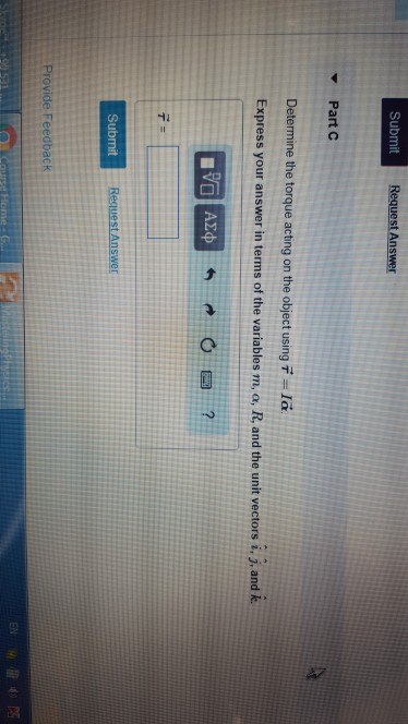 Solved Constants Periodic Table Part A A particle of mass m | Chegg.com