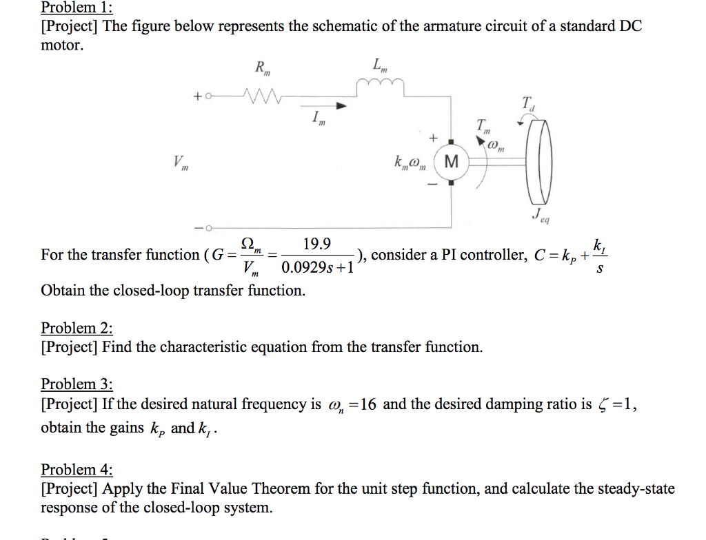 Solved Problem 1: [Project] The figure below represents the | Chegg.com