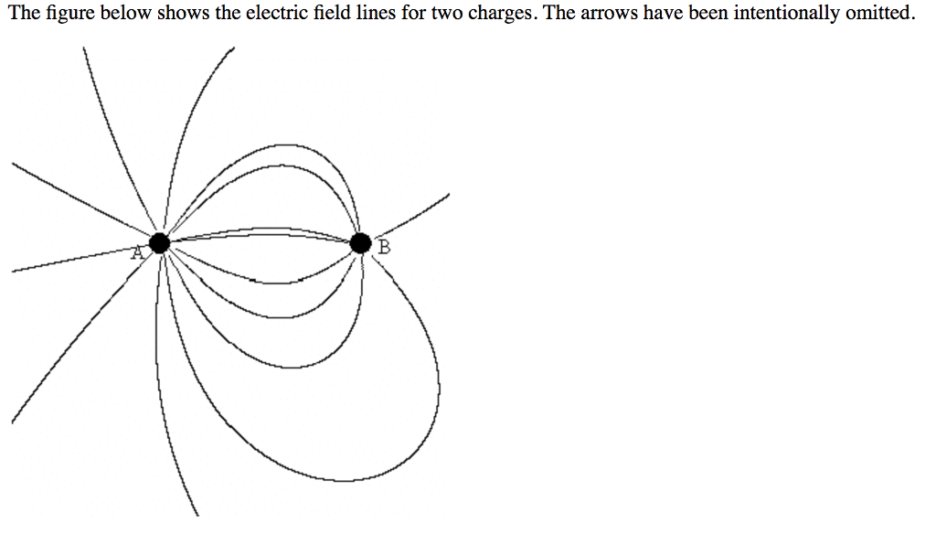 Solved The figure below shows the electric field lines for | Chegg.com