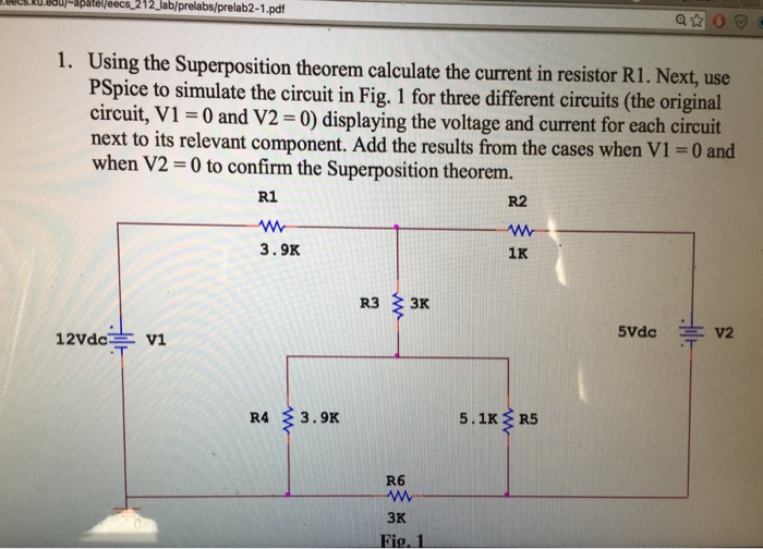 Solved Using The Superposition Theorem Calculate The Current