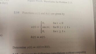 Solved Functions x(t) and h(t) are given by x(t) = {0, for | Chegg.com