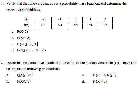 Solved Verify that the following function is a probability | Chegg.com