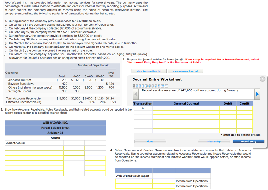 Solved Web Wizard, Inc. has provided information technology | Chegg.com
