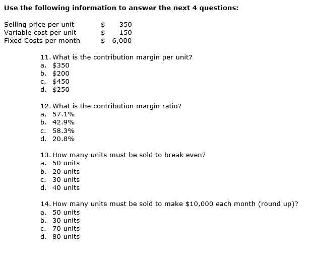 Solved Use the following information to answer the next 4 | Chegg.com