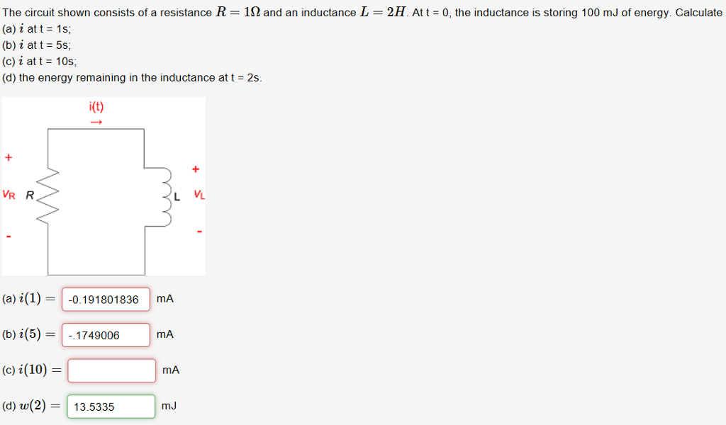 Solved The circuit shown consists of a resistance R = 1 Ohm | Chegg.com