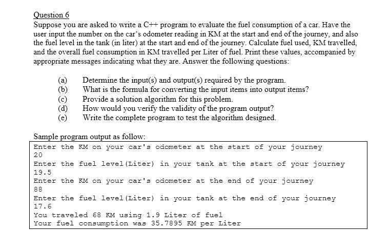 Solved Suppose you are asked to write a C++ program to | Chegg.com