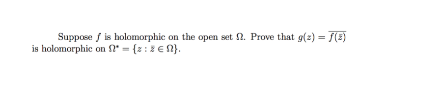 Solved Suppose f is holomorphic on the open set Ohm. Prove | Chegg.com