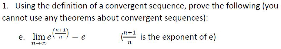 Solved You can only use the DEFINITION OF A CONVERGENT | Chegg.com
