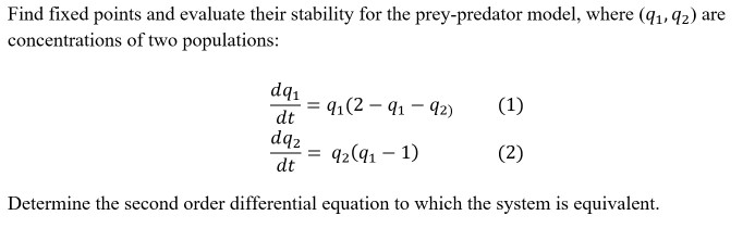 Solved Find fixed points and evaluate their stability for | Chegg.com