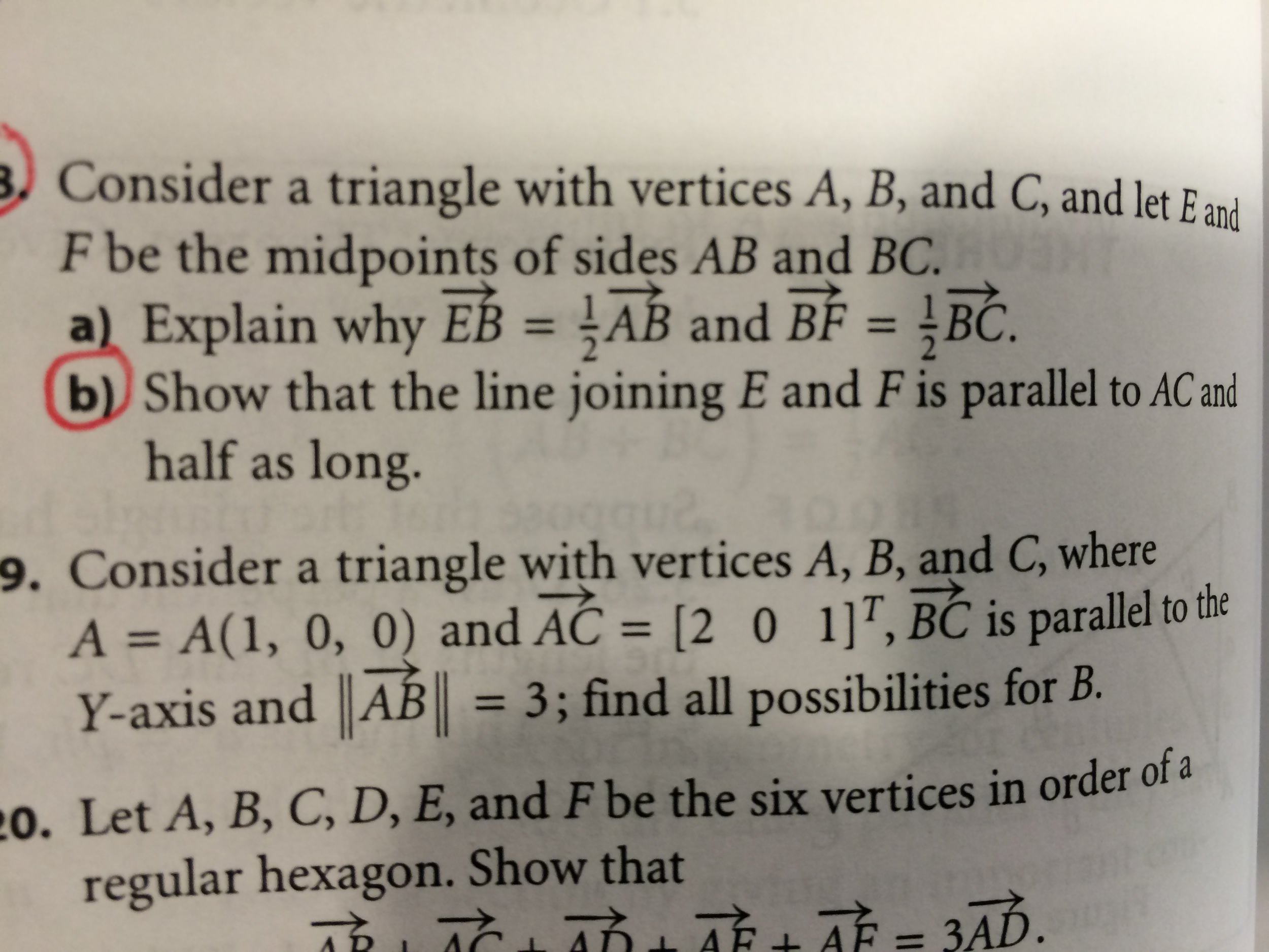 Solved In each case determine if v and w are parallel. | Chegg.com