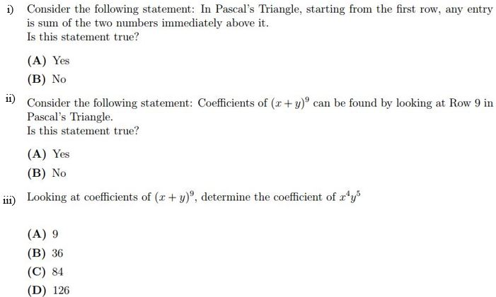 Solved Consider the following statement: In Pascal's | Chegg.com