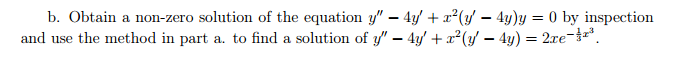 Solved Let u be a non-zero solution of the second order | Chegg.com