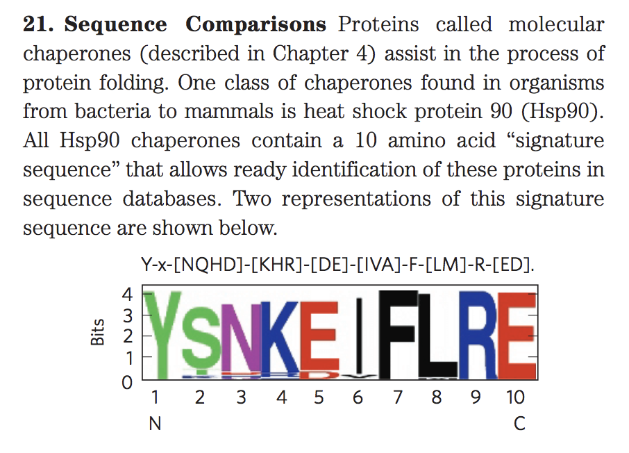 Solved 21. Sequence Comparisons Proteins called molecular | Chegg.com