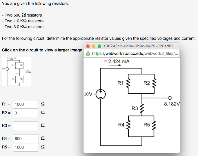Solved You are given the following resistors: For the | Chegg.com