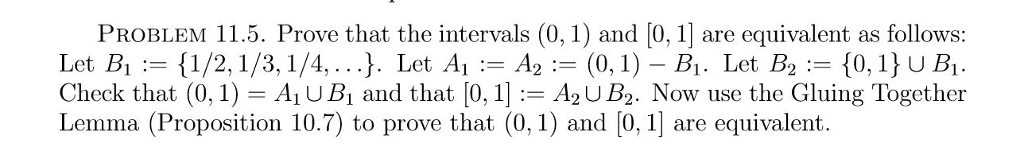 Solved CHAPTER 11 Countability DEFINITION 11.1. A set A is | Chegg.com