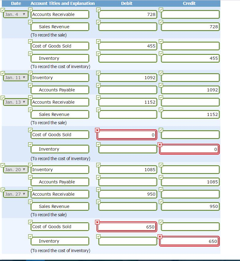 Solved el (Part Level Submission) submission) nuary for Teal | Chegg.com