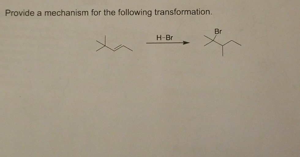 Solved Provide a mechanism for the following transformation. | Chegg.com