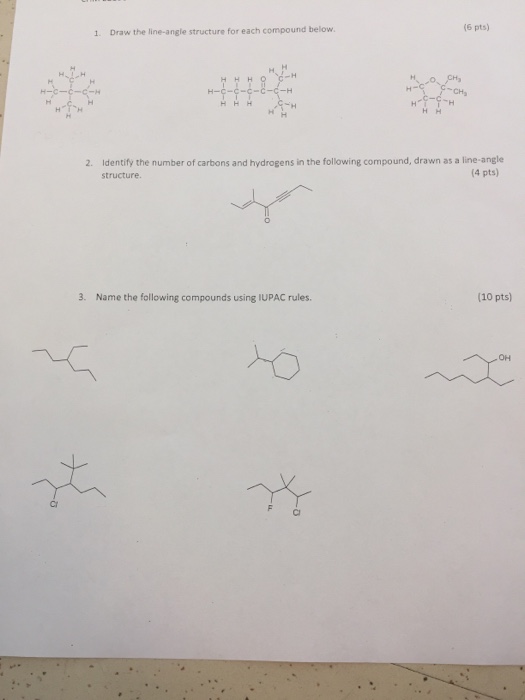 Solved Draw the line-angle structure for each compound | Chegg.com
