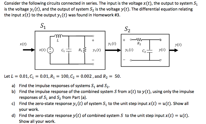 Solved Consider the following circuits connected in series. | Chegg.com