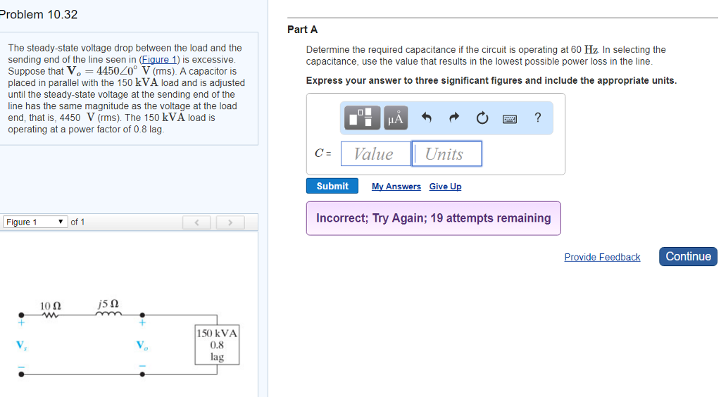 Solved The steady-state voltage drop between the load and | Chegg.com