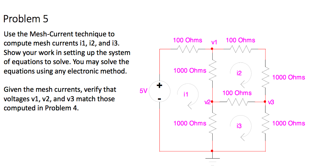 Solved Use the Mesh-Current technique to compute mesh | Chegg.com