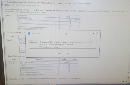 Solved T. Hampton Computers has the following transactions | Chegg.com