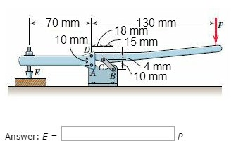 Solved Determine the magnitude of the vertical clamping | Chegg.com