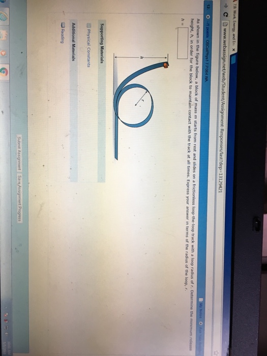 Solved As shown in the figure below, a block of mass m | Chegg.com