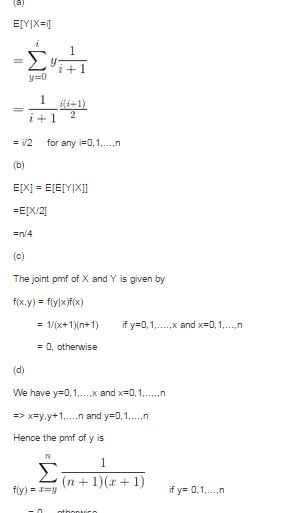 Solved 2. Conditional Probability and Expectation: Suppose X | Chegg.com