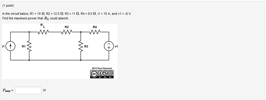 Solved In the circuit below, R1 = 10 ohm, R2 = 12.5 ohm, R3 | Chegg.com
