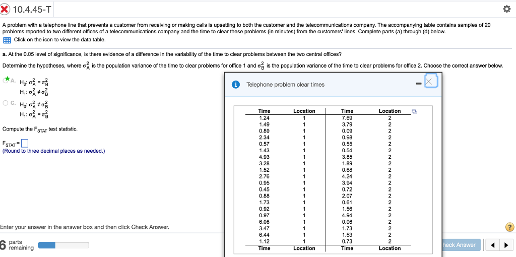 Solved A problem with a telephone line that prevents a | Chegg.com