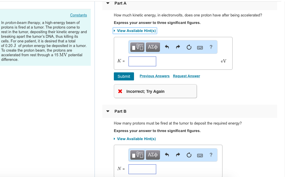 Solved Part A Constants How much kinetic energy, in | Chegg.com