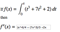 Solved If f(x) = integral^x_0 (t^3 + 7t^2 + 2) dt then | Chegg.com