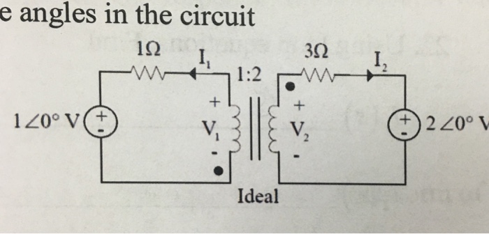 Solved Determine I1,I2, V1 and V2 with magnitudes and phase | Chegg.com