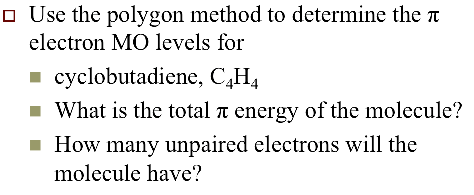 Solved Use the polygon method to determine the ? electron MO | Chegg.com