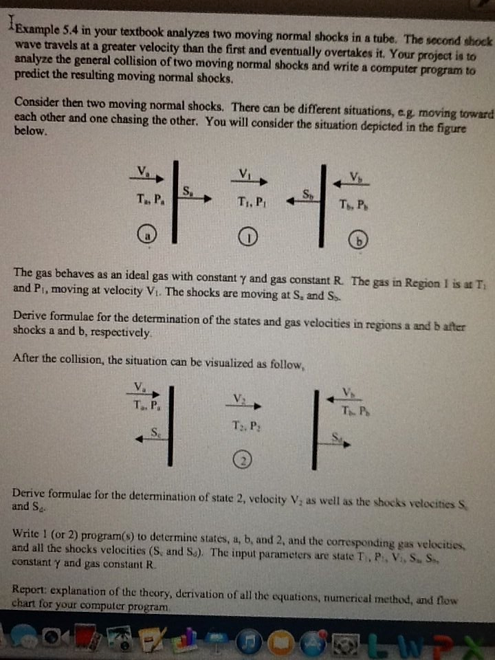 In your textbook analyzes two moving normal .shocks, | Chegg.com