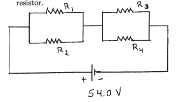 Solved: Four Resistors R1 = 3.0 Ohms, R2 = 6.0 Ohms, R3 = ... | Chegg.com